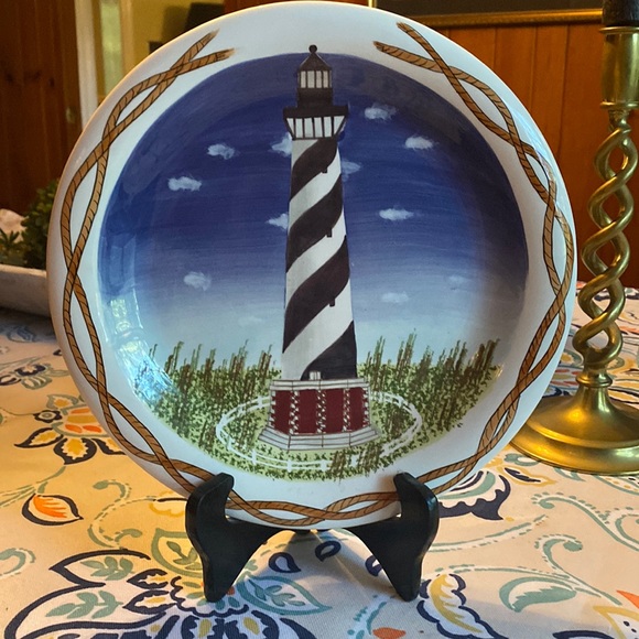 Distinctively Lefton | Accents | Hand Painted Lighthouse Plate For Wall ...